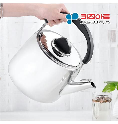 키친아트 4l 와이드주전자 스텐 스테인레스 주전자 티몬