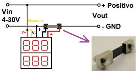 Voltmetro Con Display Sette Segmenti Connessione 6