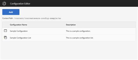 Configuration Editor Usage Wcm Io