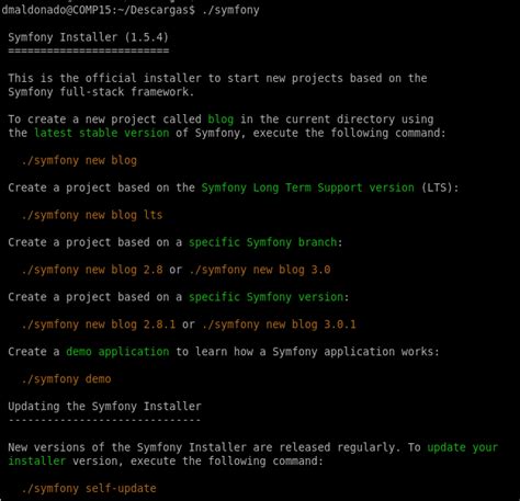 como iniciar un proyecto en symfony3 el codigo k