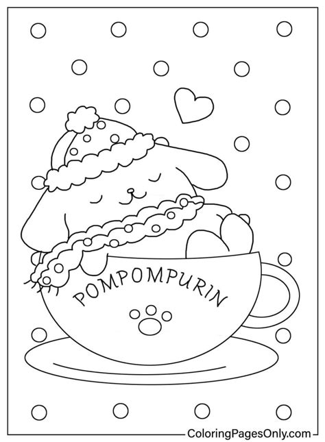 Purin Coloring Pages Coloring Nation
