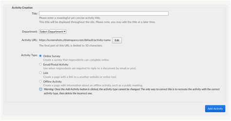Activity Types The Different Activity Types Delib Knowledge Base