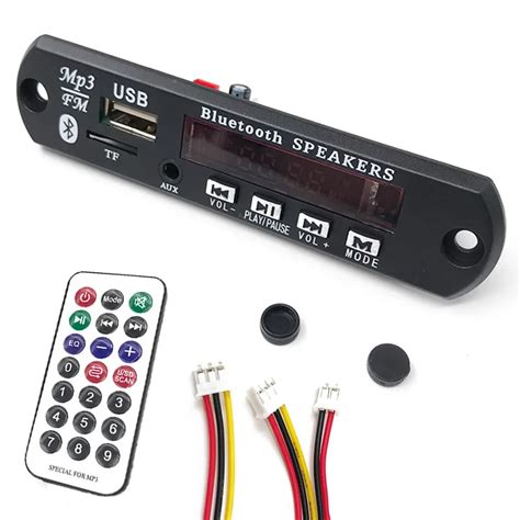 Car USB Bluetooth Hands Free MP Player Integrated MP Decoder Board Module With Remote Control