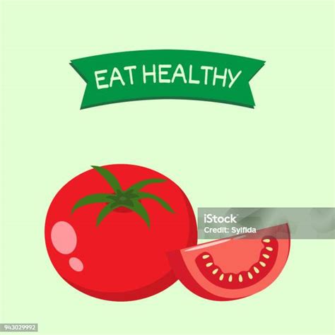 건강 한 먹는다 야채입니다 토마토입니다 세트의 한 페이지입니다 벡터 일러스트 레이 션 건강한 생활방식에 대한 스톡 벡터 아트 및 기타 이미지 Istock