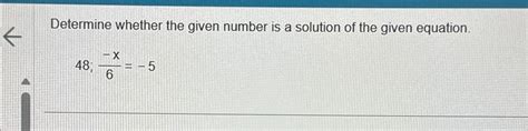 Solved Determine Whether The Given Number Is A Solution Of Chegg