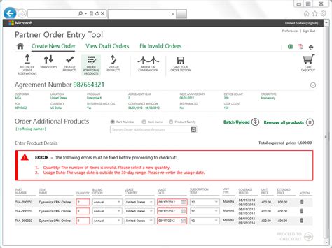 Microsoft Partner Order Entry Tool Behance