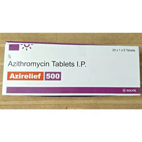 Azithromycin Tablet 500 Mg At ₹ 103 Strip Of 5 Tablets Azithromycin