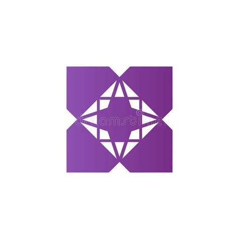 Simple Angular Logo For Textile Vector Illustration