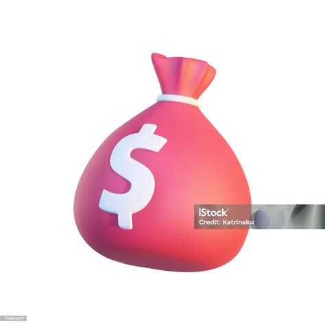 흰색 배경에 고립된 돈 가방의 3d 렌더링 금융 저축 및 투자 테마에 이상적인 고품질 벡터 일러스트레이션 비즈니스 전자 상거래 및 재무 계획에 사용하기에 적합합니다 0명에