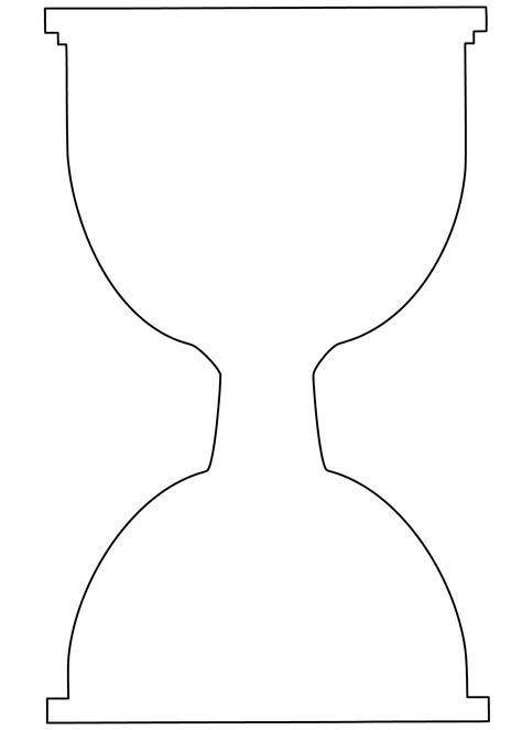 Shape Of Hourglass Free Printable Papercraft Templates