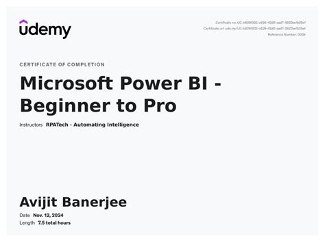 Udemy Power Bi Visualization Avijit Banerjee