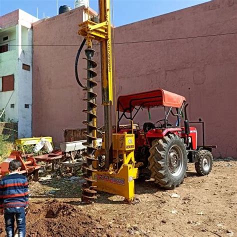 Pile Foundation 12 14 Inch Tractor Operated Mini Pilling Machine At ₹ 260000 Piling Machine