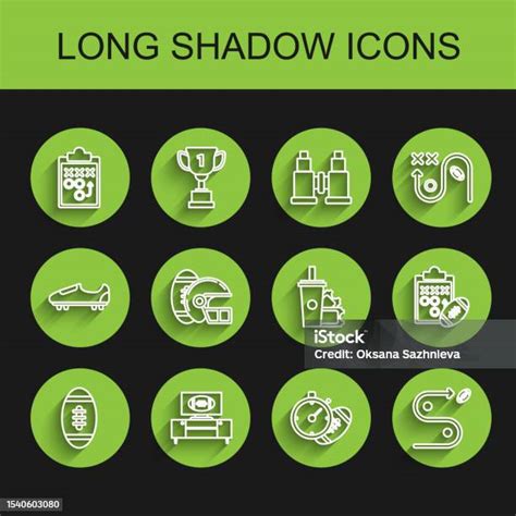 미식축구 공 Tv 프로그램 및 스탠드의 축구 계획 전략 개념 스톱워치 헬멧 빨대 아이콘이 있는 티켓 종이 유리 소다를 설정합니다 벡터 경기장에 대한 스톡 벡터 아트 및 기타