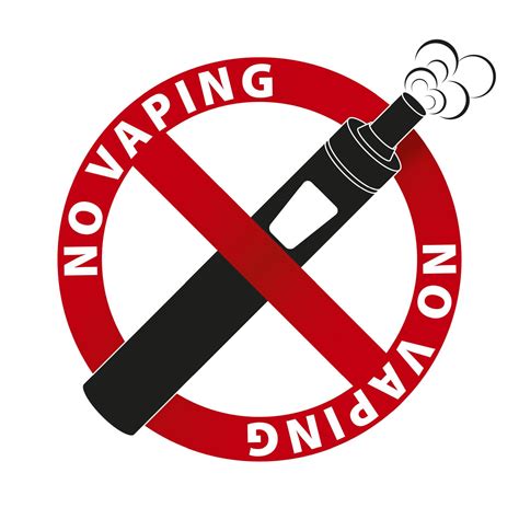 No Vaping Sign And Text On White Background 13086329 Vector Art At