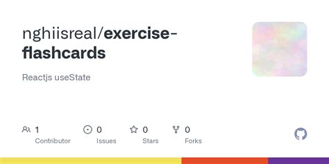 Github Nghiisrealexercise Flashcards Reactjs Usestate