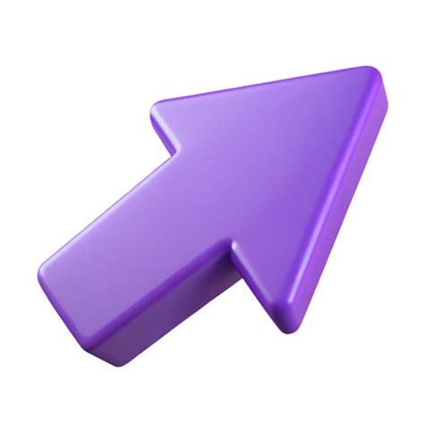 Romantic Alluring Clean Lines Flat Purple Arrow Pointing Right