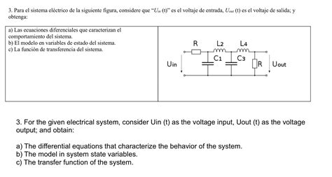 Solved Control Engineering For The Given Electrical Chegg