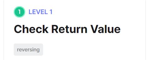 Dreamhack Check Return Value