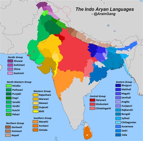 Ethnic Map Of South Asia