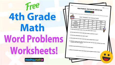 4th Grade Math Worksheets Multi Step Word Problems Multiplication Word
