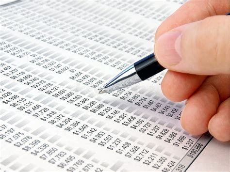 Analyzing Data On Computer Stock Photo Image Of Investment