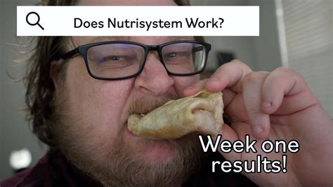 Week One Nutrisystem Results Youtube