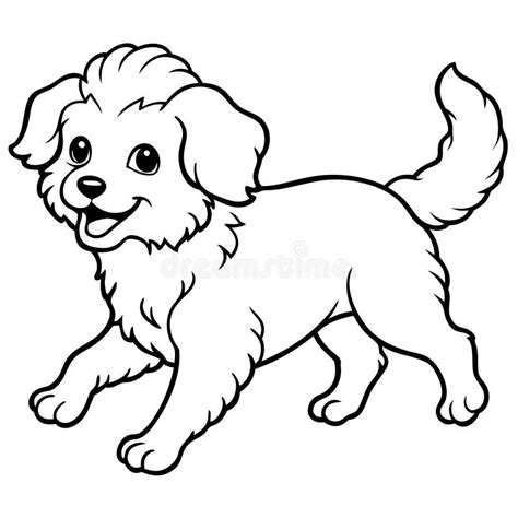 Cavapoo Dog Runs Icon Vector Stock Vector Illustration Of Simple