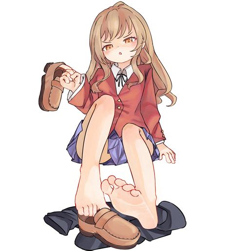 Chaosexceed Aisaka Taiga Toradora Highres 1girl Angry Bare Legs