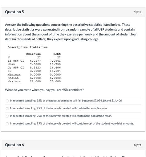 Solved Question 5 4 Pts Answer The Following Questions