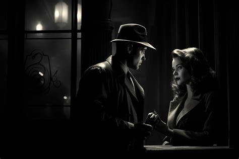 Ai Generated Retro Style Portrait Of A Man In A Hat And A Woman In A
