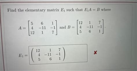 Solved Find The Inverse Of The Given Matrix If The Matrix Is Chegg Com