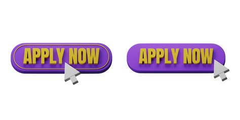 Apply Now Button 3d Illustration Isolated Cta Or Call To Action Buttons Suitable For User