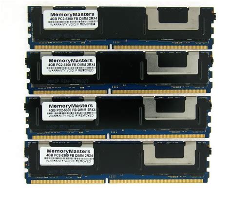 16gb 4x4gb Pc2 5300f Ddr2 667mhz 240pin Ecc Server Memory Fully