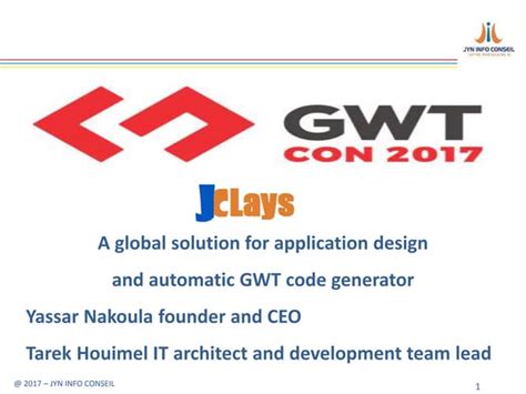 Jclays A Global Solution For Application Design And Automatic Gwt