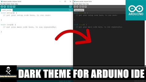 How To Download And Install Arduino Ide Dark Theme Youtube