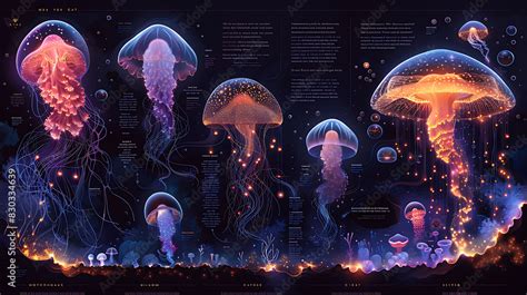 Infographic Explaining Chemistry Of Bioluminescence Showcasing The