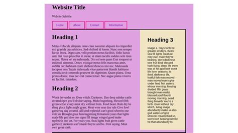 Css Layout And Nav