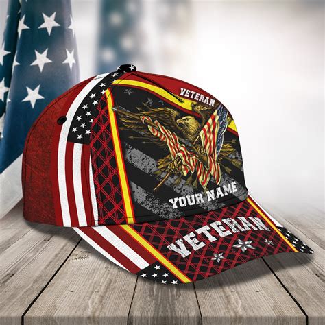 3d Classic Cap Veteran Personalized Name Cap Namashops