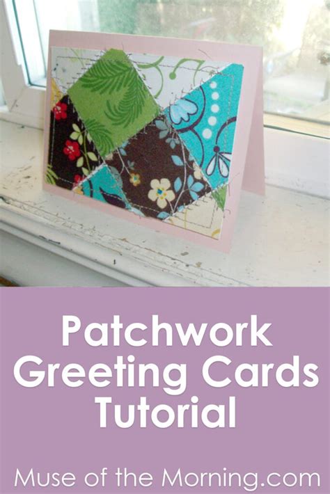 Patchwork Greeting Cards Tutorial Muse Of The Morning Hand Dyed