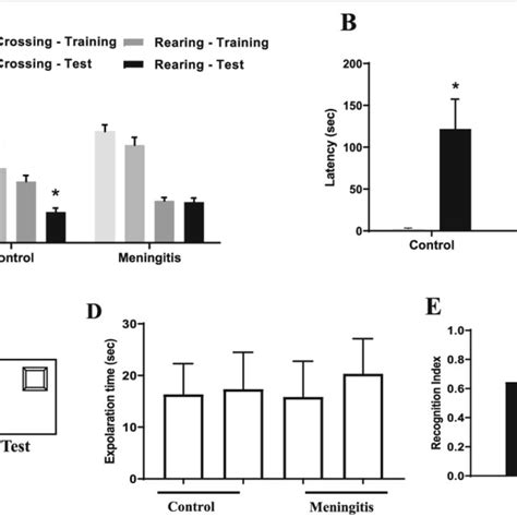 A Open Field Test B Step Down Inhibitory Avoidance Task C Schematic