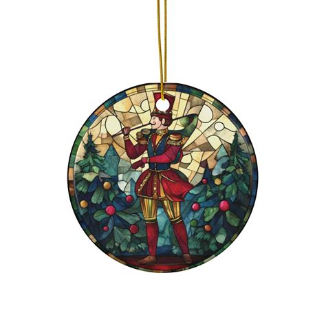Stained Glass Style Nutcracker Christmas Ornament Ballet Keepsake Etsy