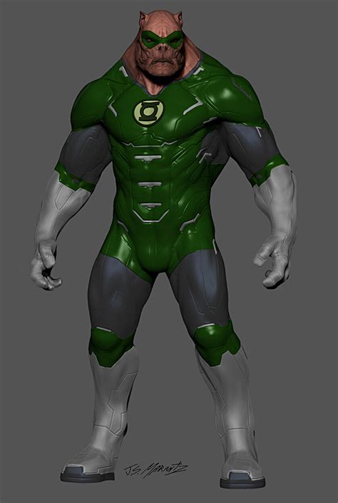 Jerad S Marantz Kilowog Concept Art For Zack Snyders Justice League