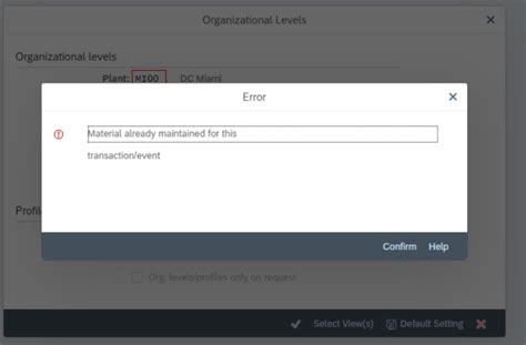 Why Material Already Maintained For This Transacti Sap Community