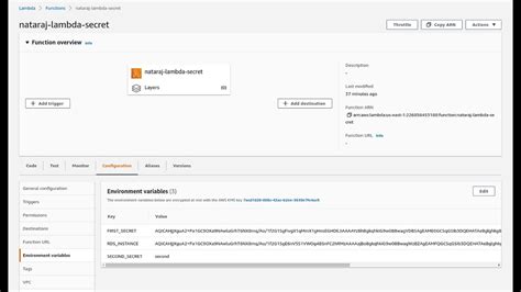 Backup The Lambda Function Configuration And Environment Variables Youtube