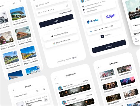 Evno Event App UI Kit UI Kits Event App Ui Kit App Ui
