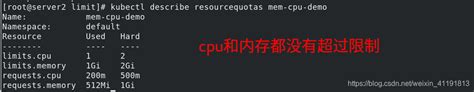 K8s（14）——kubernetes之kubernetes资源限制（cpu，内存，namespace限制）kubernetes Job Limitscpulimitsmemory