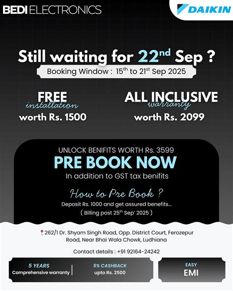 Why Wait Till 22nd Sept When Bedi Electronics World Facebook
