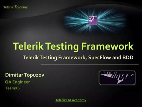 ppt telerik testing framework powerpoint presentation free download