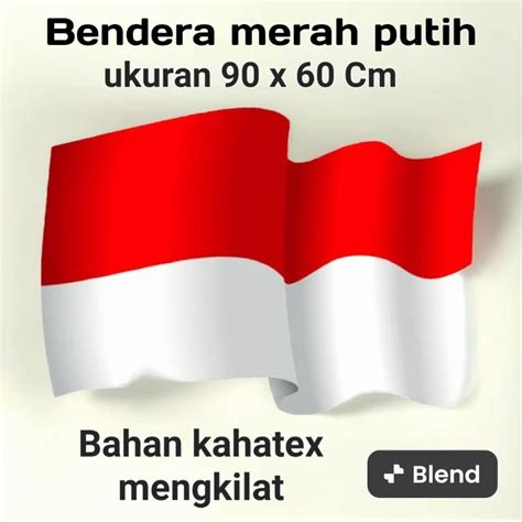Jual Bendera Merah Putih Bendera Rumah Bendera Agustus 90×60cm Shopee
