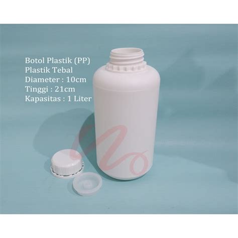 Jual Botol Plastik 1 Liter Botol Sampel Pp Cod Langsung Shopee Indonesia